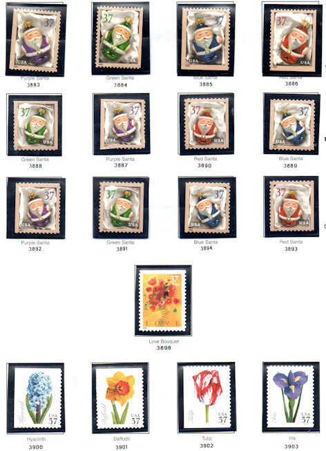 USA #3883 // 3903 VF NH, 2004 - 05 U.S. Booklet singles, fresh color ...