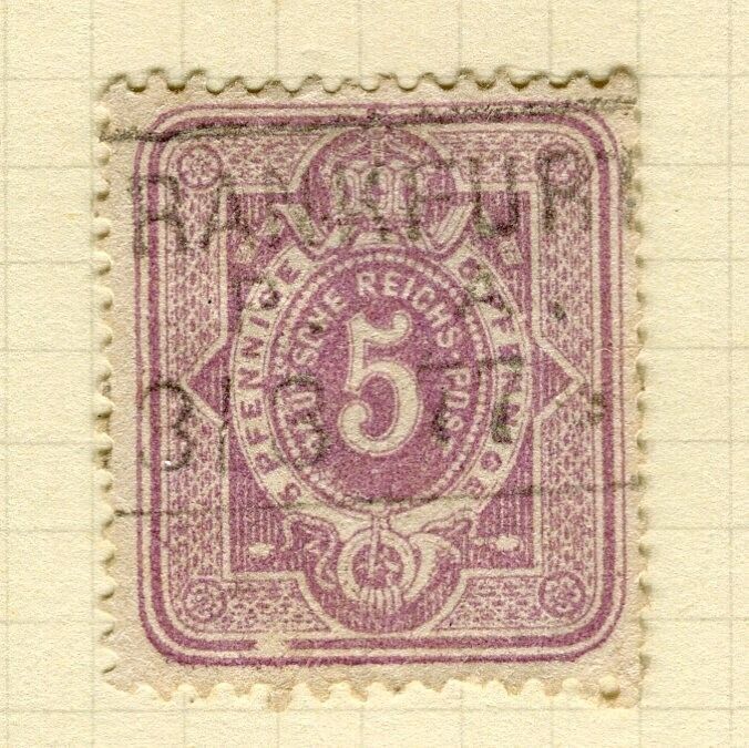 GERMANY; 1875 classic Pfennige issue used Shade of 5pf. value | Europe ...