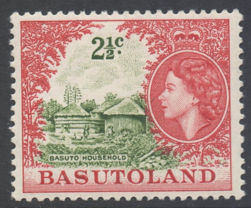 Basutoland Scott 88 - SG86, 1964 Edward's Crown Watermark 2.1/2c MH ...