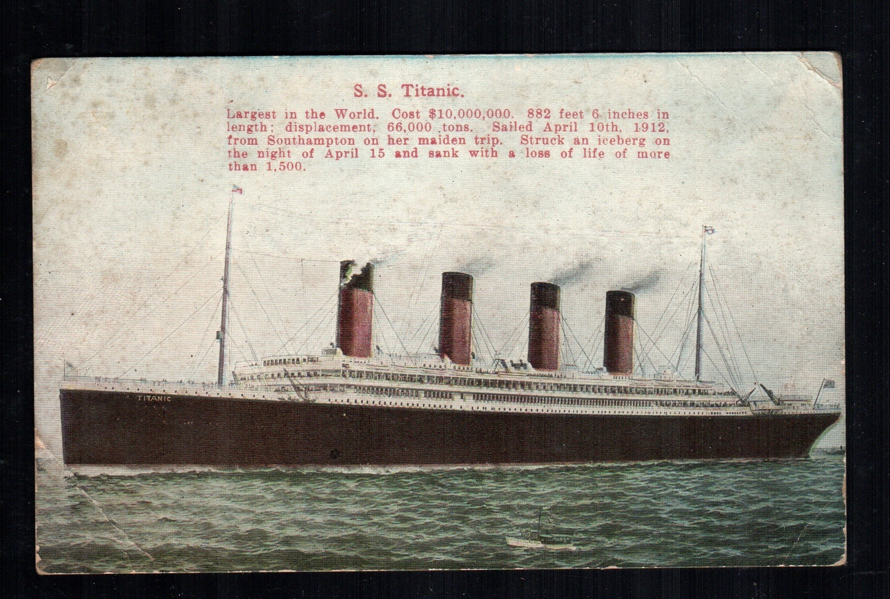 Great Britain SS Titanic post card | Great Britain, General Issue Stamp ...