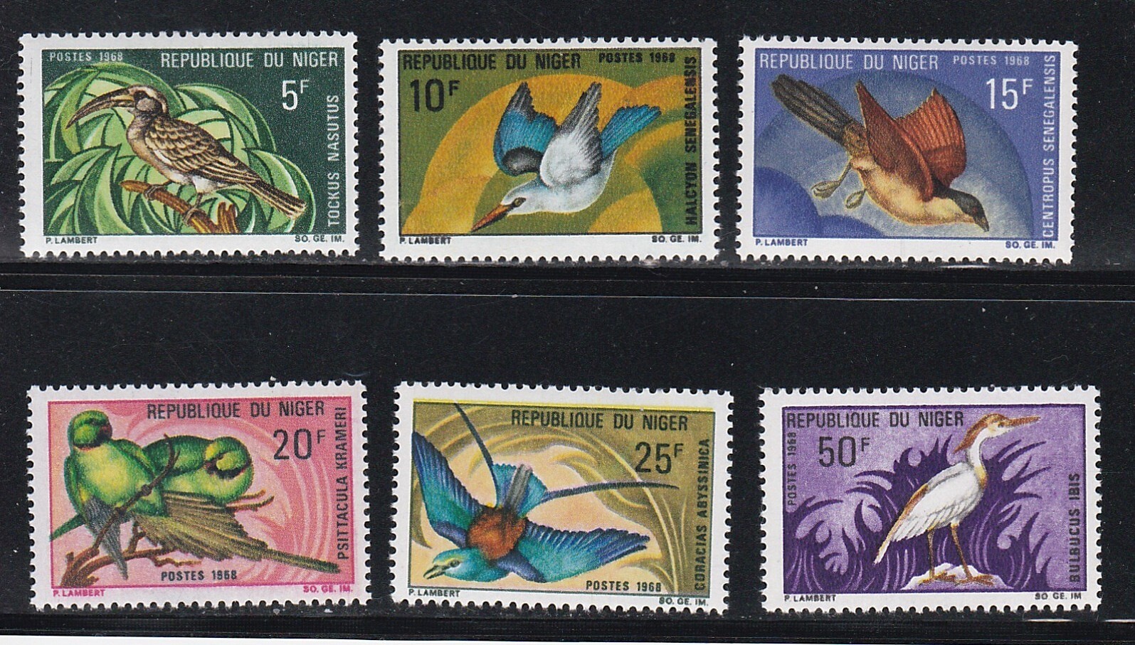 Niger # 207-212, Birds, Mint NH, 1/2 Cat | Africa - Niger, General ...
