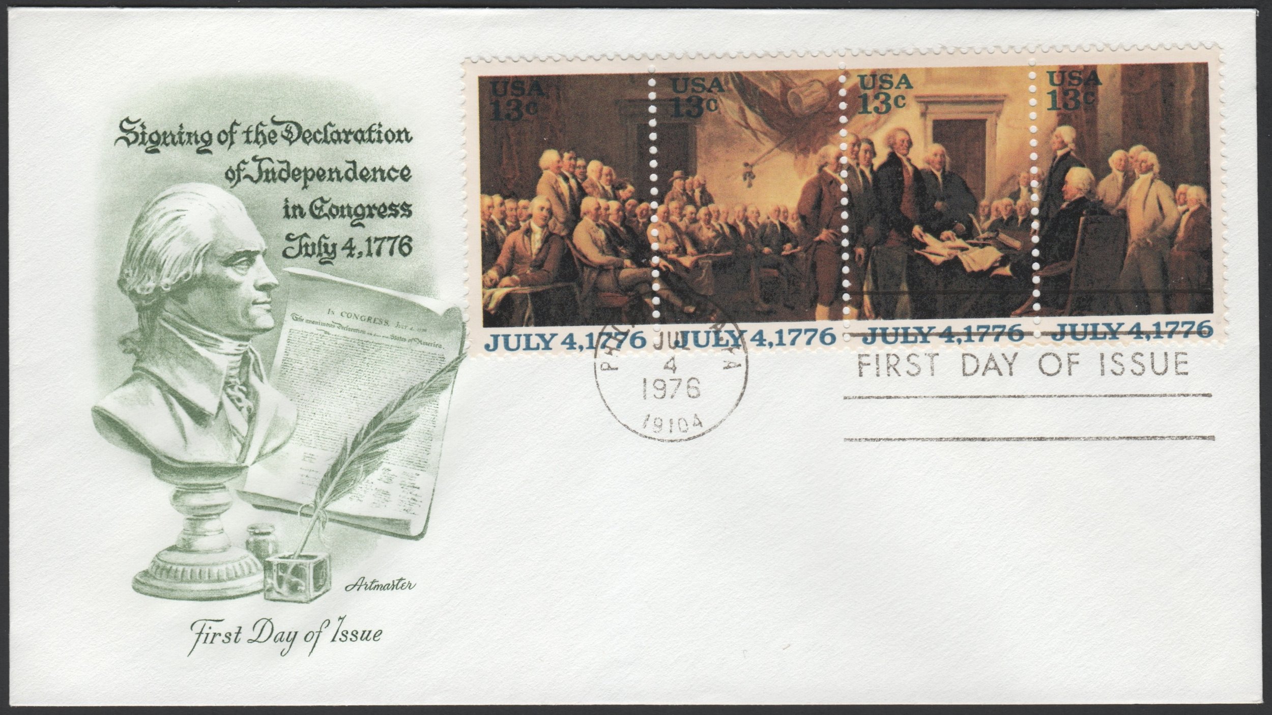 SC#1691-94 13¢ Declaration of Independence: Artmaster (1976 ...