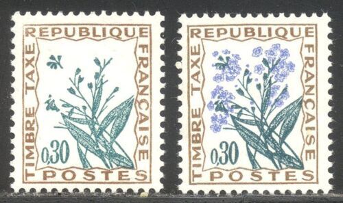 FRANCE #J102 var Mint NH - 1964 30c Flowers w/ Ultra Omitted | Europe ...