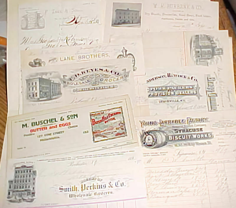 US Food Grocery Pictorial Letters 14 Diff. Mostly 1880'S-1890'S ...