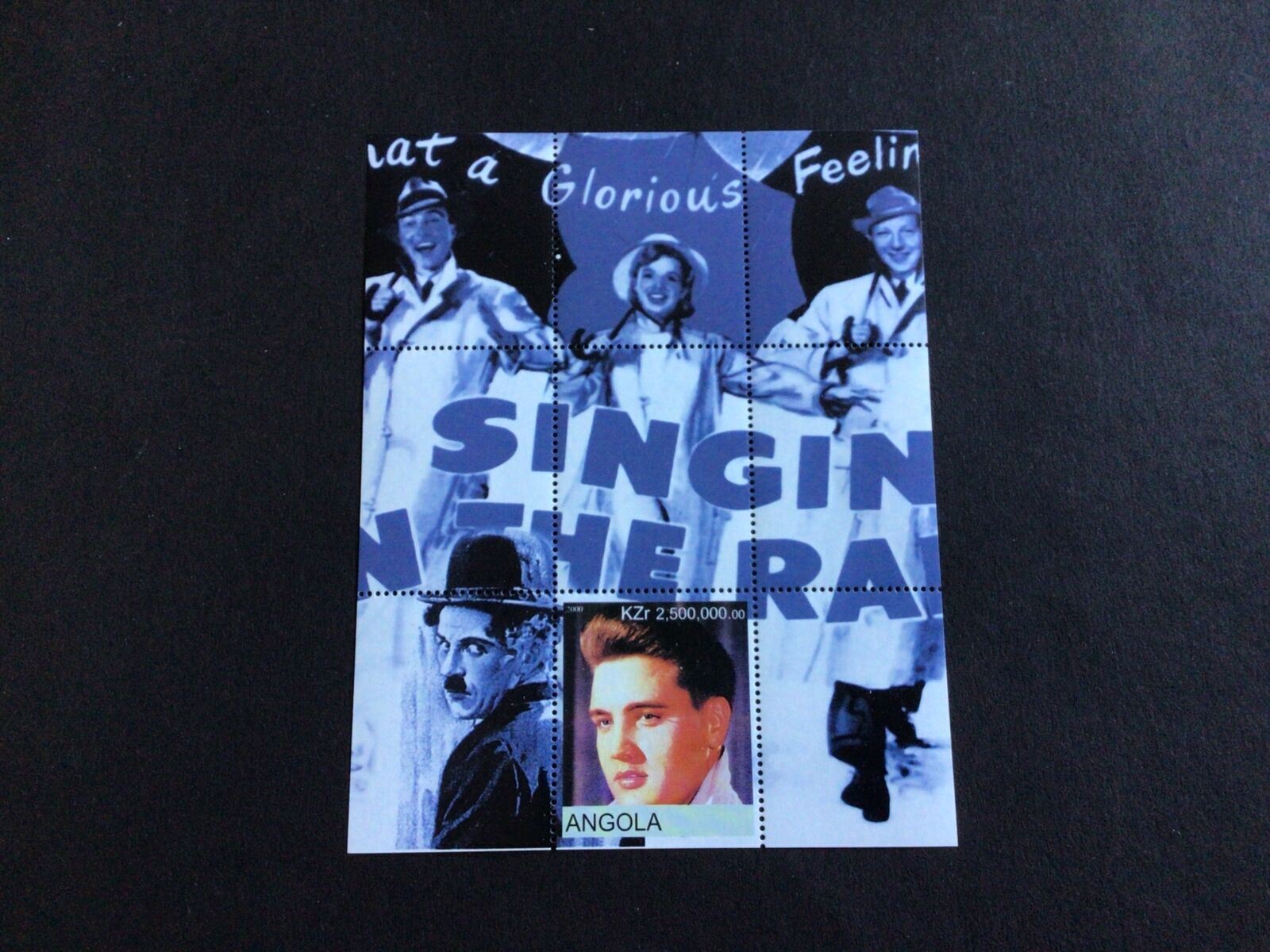 Elvis Presley Singing In The Rain Charlie Chaplin Stamp Sheet R38480 ...