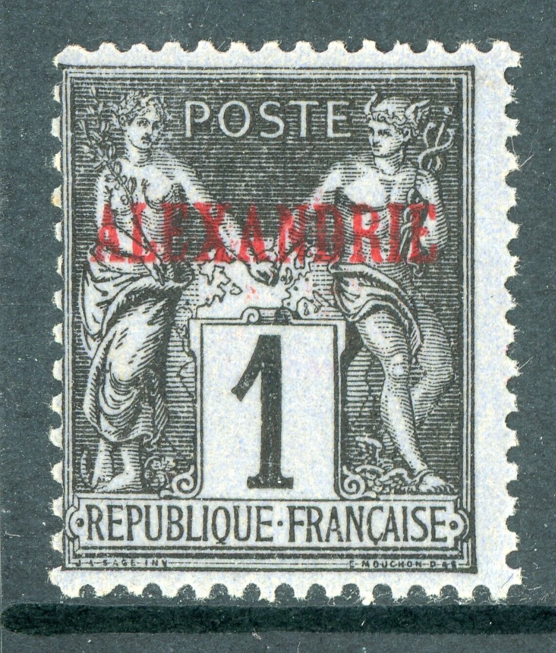 Egypt - Alexandria 1889 French Colony 1¢ Scott #1 Mint K813 | Europe ...