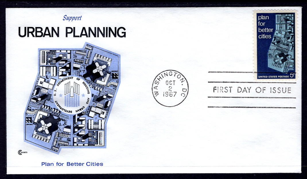 US 1333 Urban Planning Cover Craft U/A FDC | United States, General ...