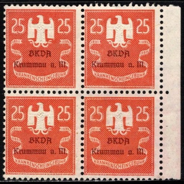 Scarce 1940's Germany Nazi Revenue Stamp Medical Certificate Tax Fee in ...