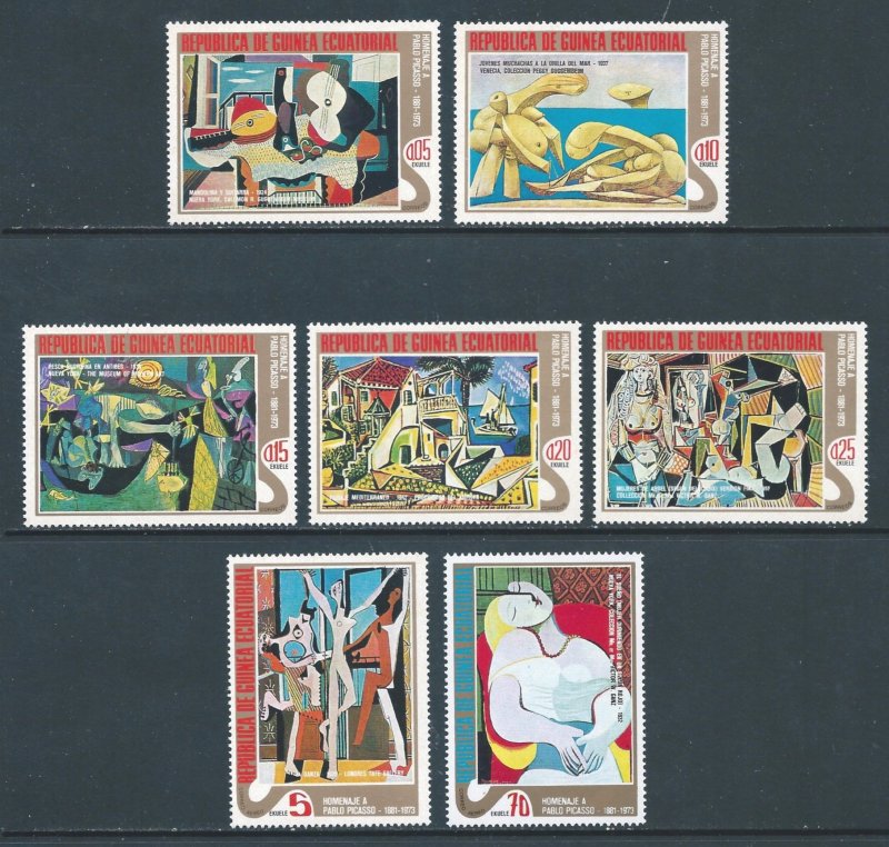 Equatorial Guinea #7501-7 NH Pablo Picasso Memorial - Paintings (Michel ...