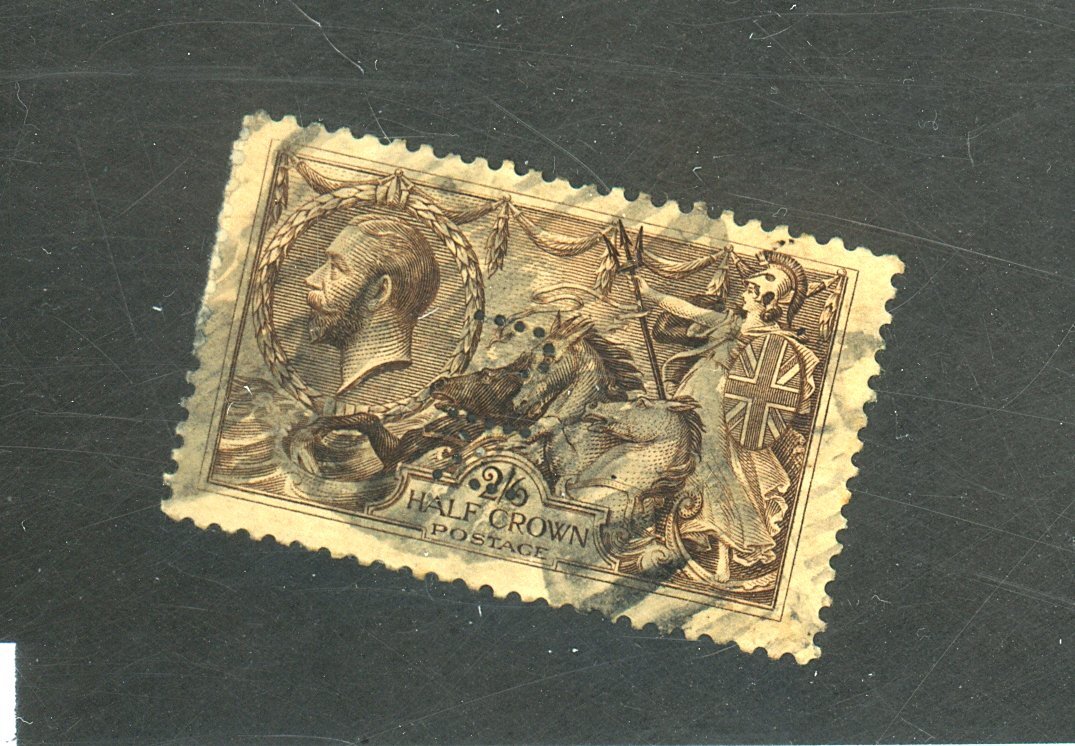 GB #175 Used FVF Perf Initials Paper ONB ACK Cat $70 | Great Britain ...