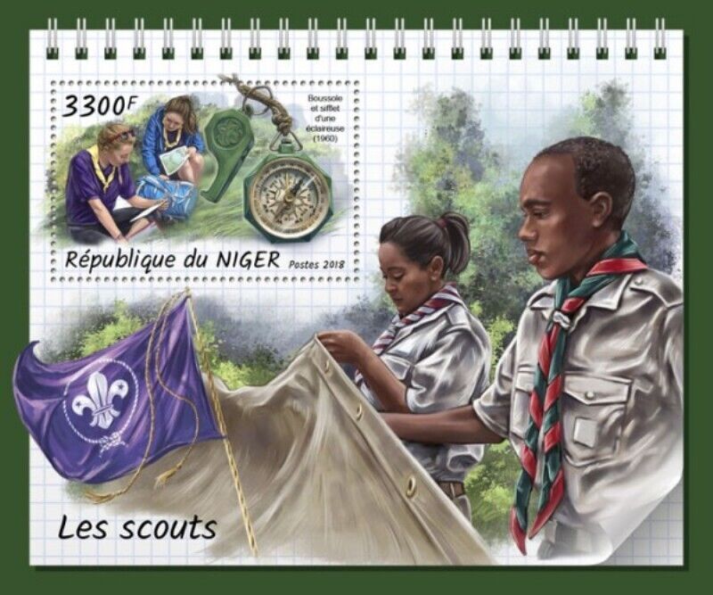 Niger - 2018 Boy & Girl Scouts - Stamp Souvenir Sheet - NIG18305b ...