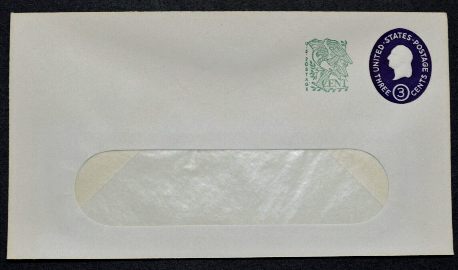 1958 US Sc. #U540 die 4, surcharged stamped window envelope, mint, very ...