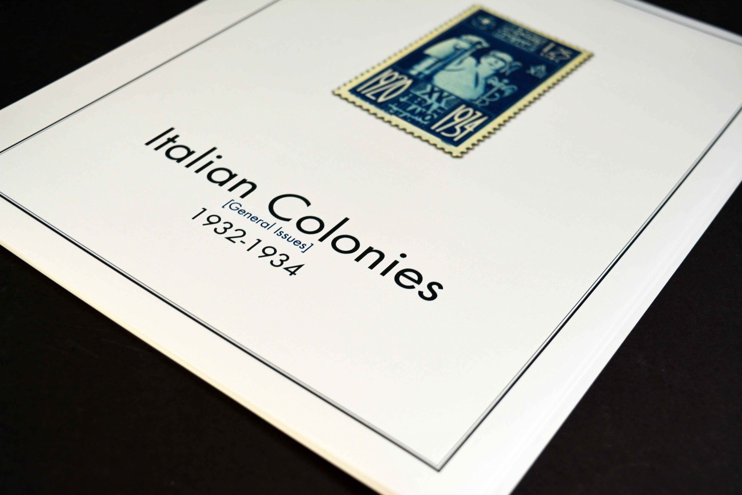 COLOR PRINTED ITALIAN COLONIES 1932-1934 STAMP ALBUM PAGES (8 ...