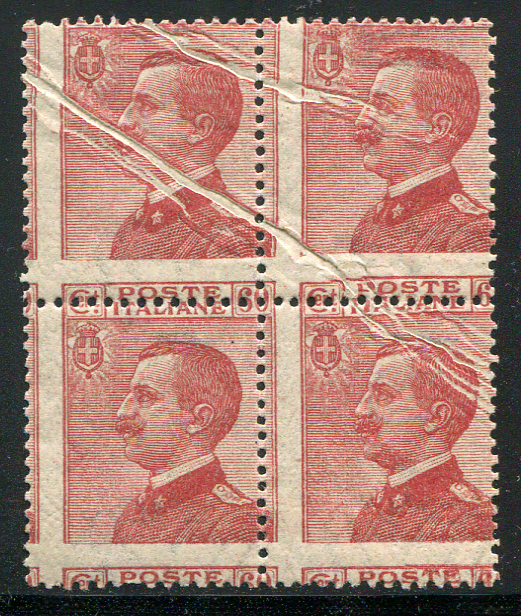 Michetti Cent. 60 varieties of two-way notching | Europe - Italy, Stamp ...