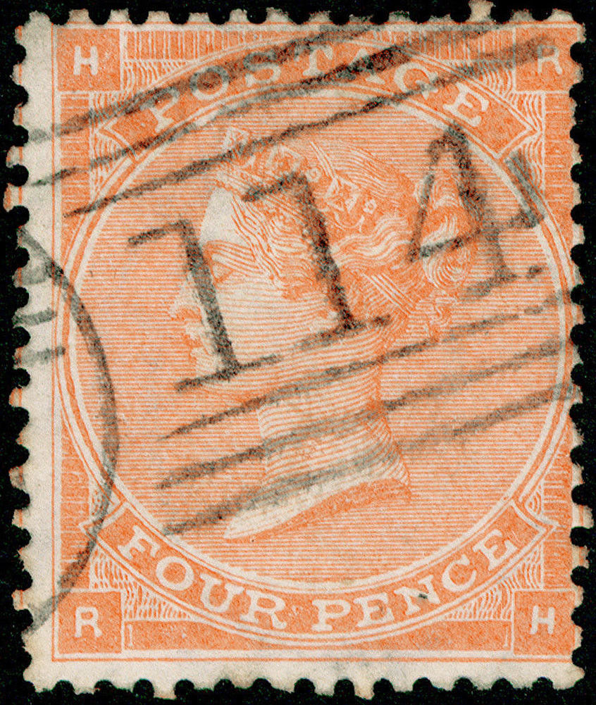 SG80, 4d pale red PLATE 3, FINE USED. Cat £100. RH DUNDEE 114 | Great ...
