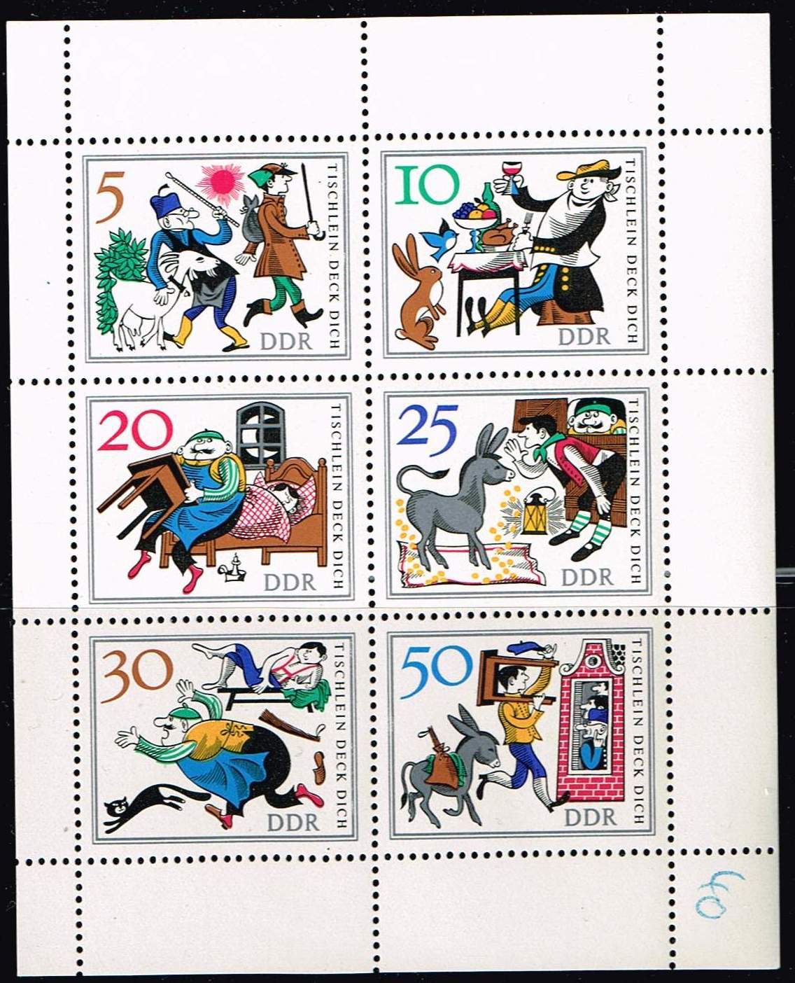 DDR 1966,Sc#887a MNH, Fairy tales, m/s | Europe - Germany & Colonies ...