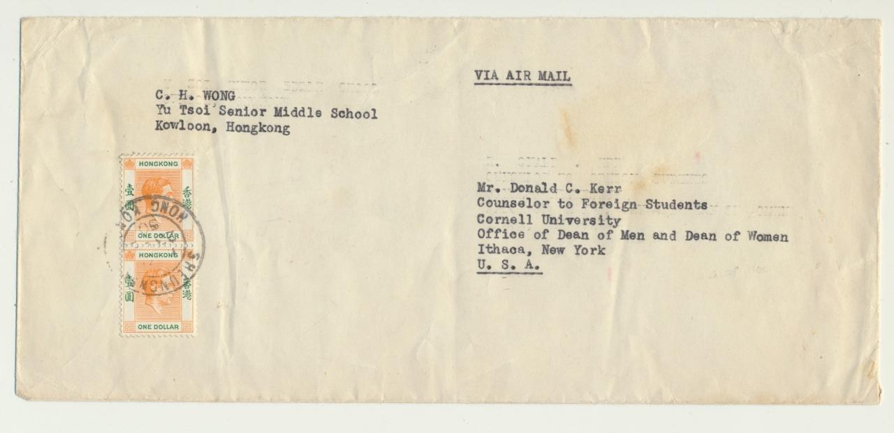 Hong Kong -Usa 1950 Cover, 2x $1 Rated (See Below | Asia - Hong Kong ...