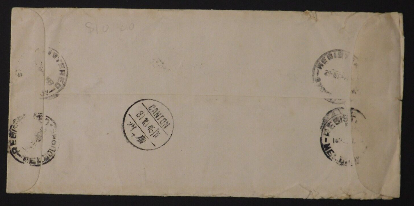 1948 Swatow China Inflation Registered Cover To King Island tasmania ...