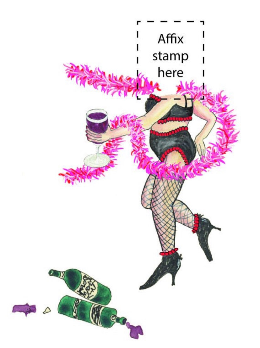The Queen's Knickers Stickers | Worldwide - Other, Stamp / HipStamp