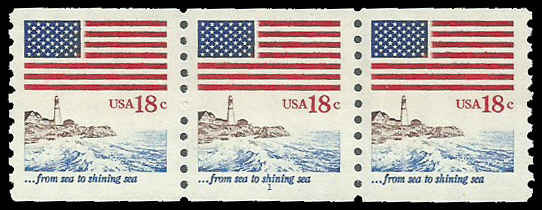 PCBstamps US #1891 PNC3 54c(3x18c) Shining Sea, #1, MNH, (1) | United ...