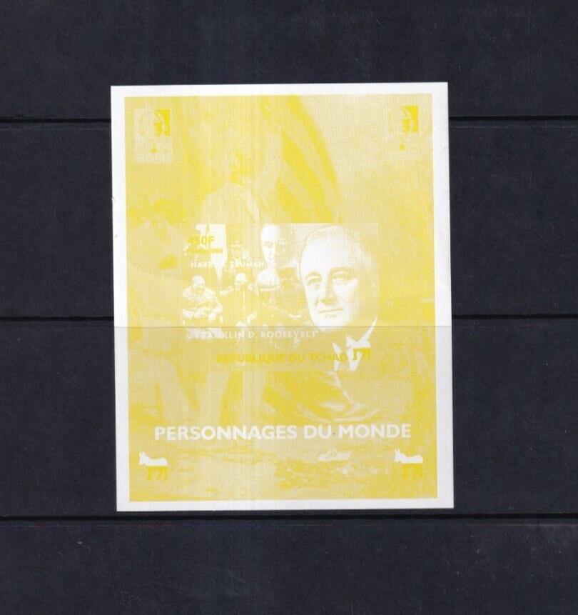 SA42f Chad 2008 Personalities Franklin D Roosevelt sheet cinderella ...