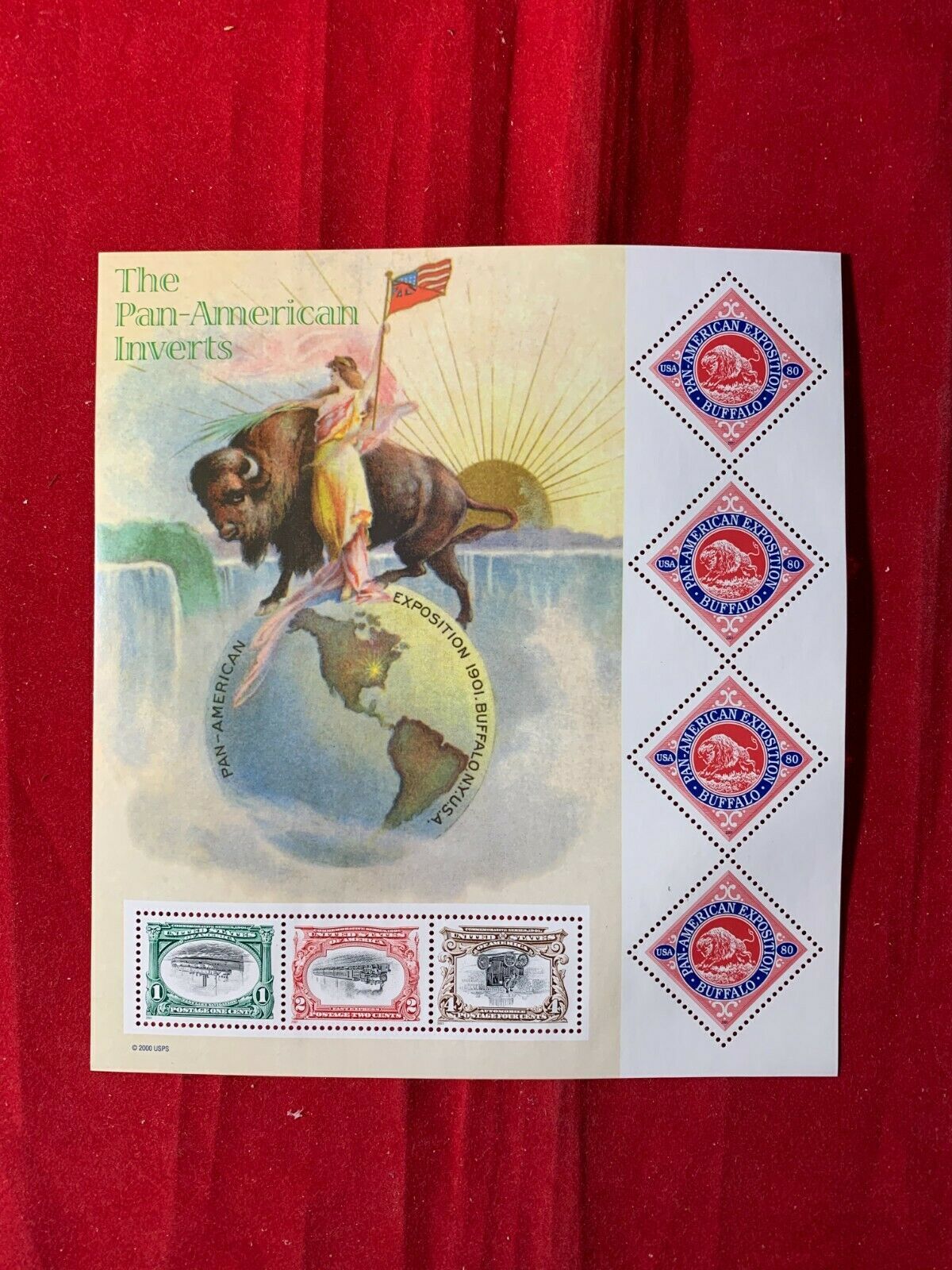 scott 3505 Pan-American Inverts 2001 Sheet 1901 Exposition | United ...