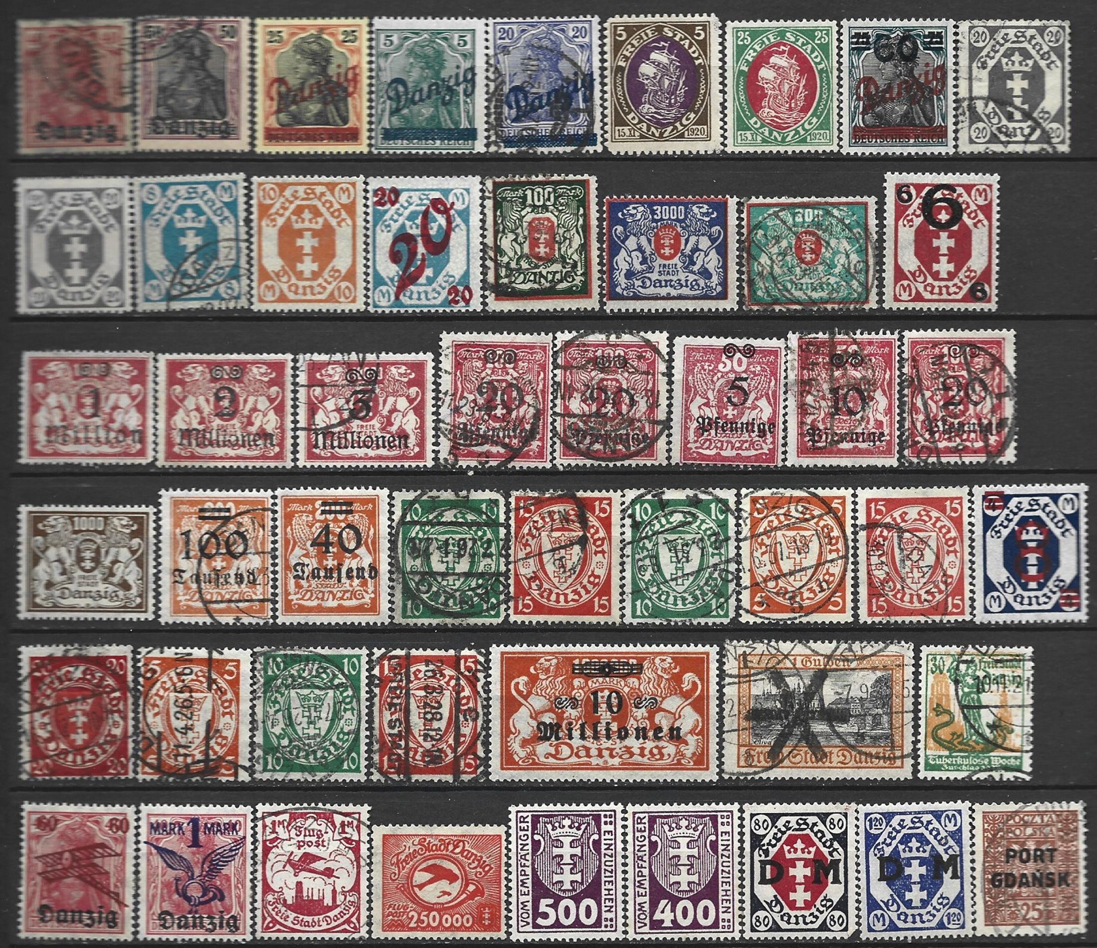 Collection LOT 11358 Danzig 50 AC Stamps 1920+ Cv+$30 | Europe ...