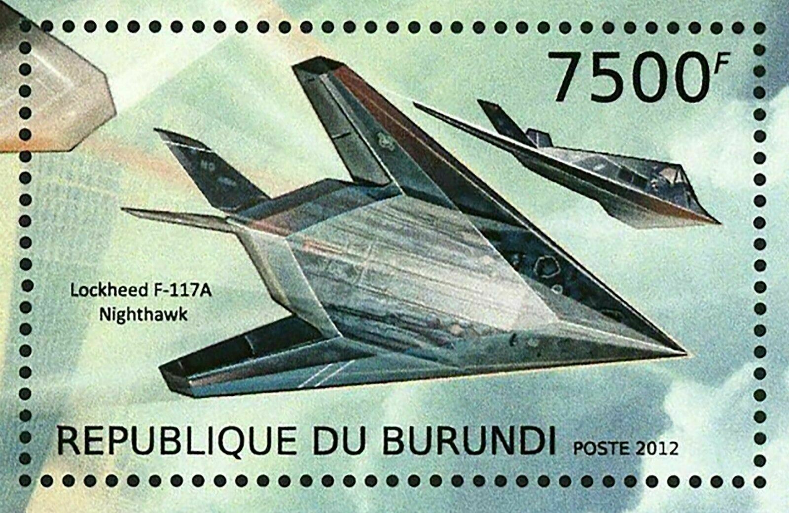 Military Aircraft Stamp Lockheed F177A Nighthawk Souvenir Sheet MNH ...