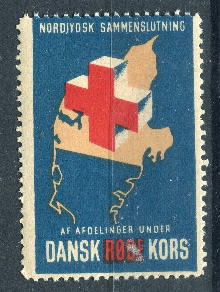 DENMARK; Early 1900s Illustrated Red Cross Local Cinderella Poster ...