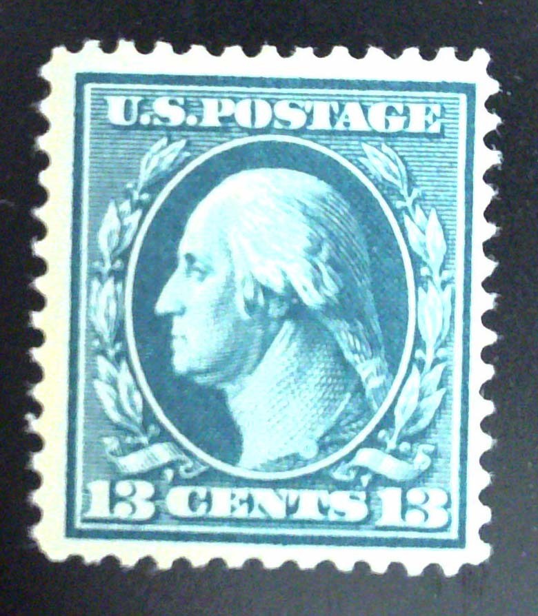 Scott #339 - VF - 13c Blue Green - Washington - HR OG - 1909 | United ...