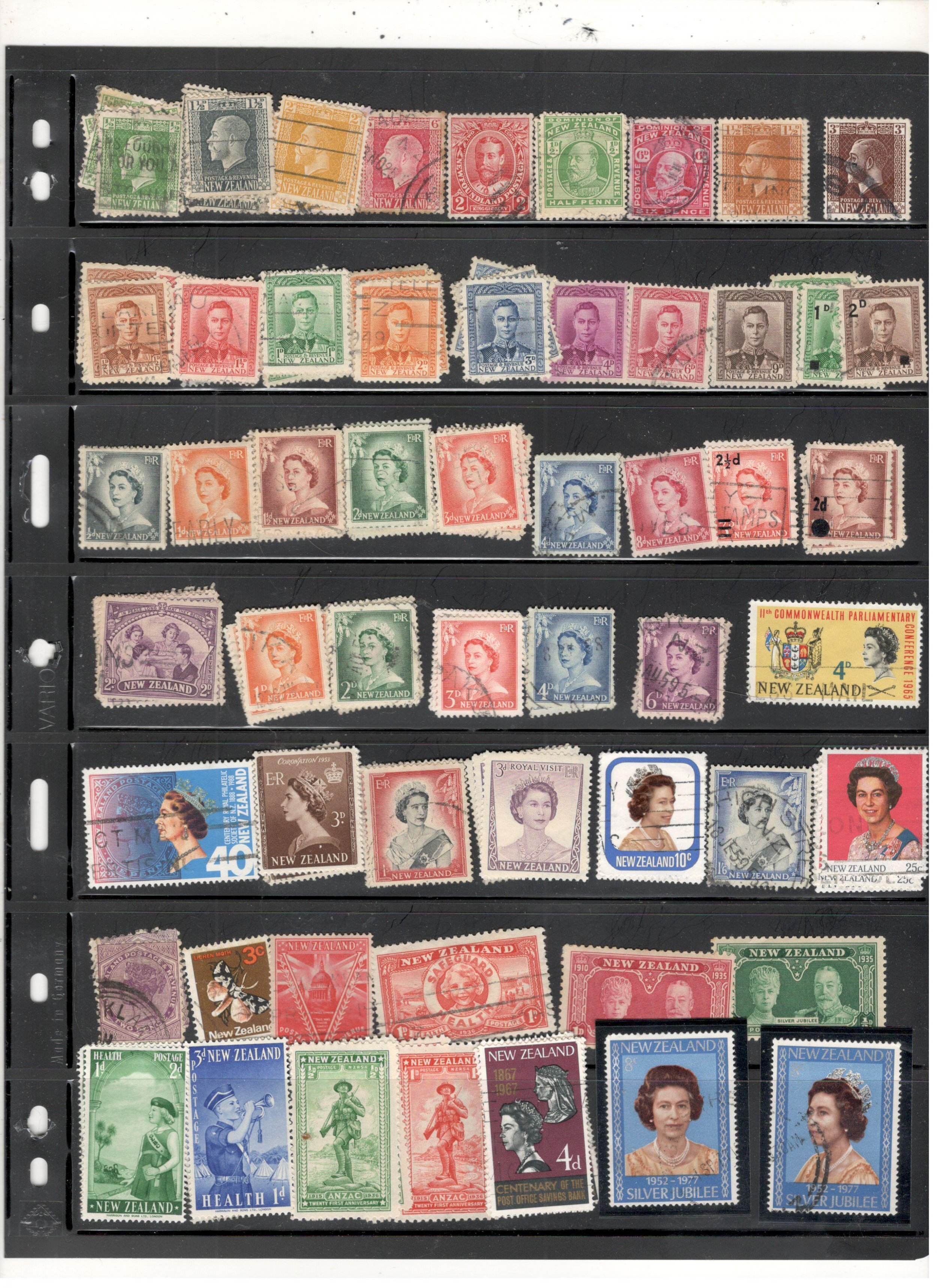 New Zealand Collection on Stock Sheet Mint/Used | Australia & Oceania ...