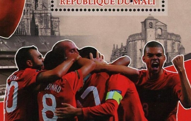 Cristiano Ronaldo Stamp Soccer European Championship Portugal Sov Sheet ...