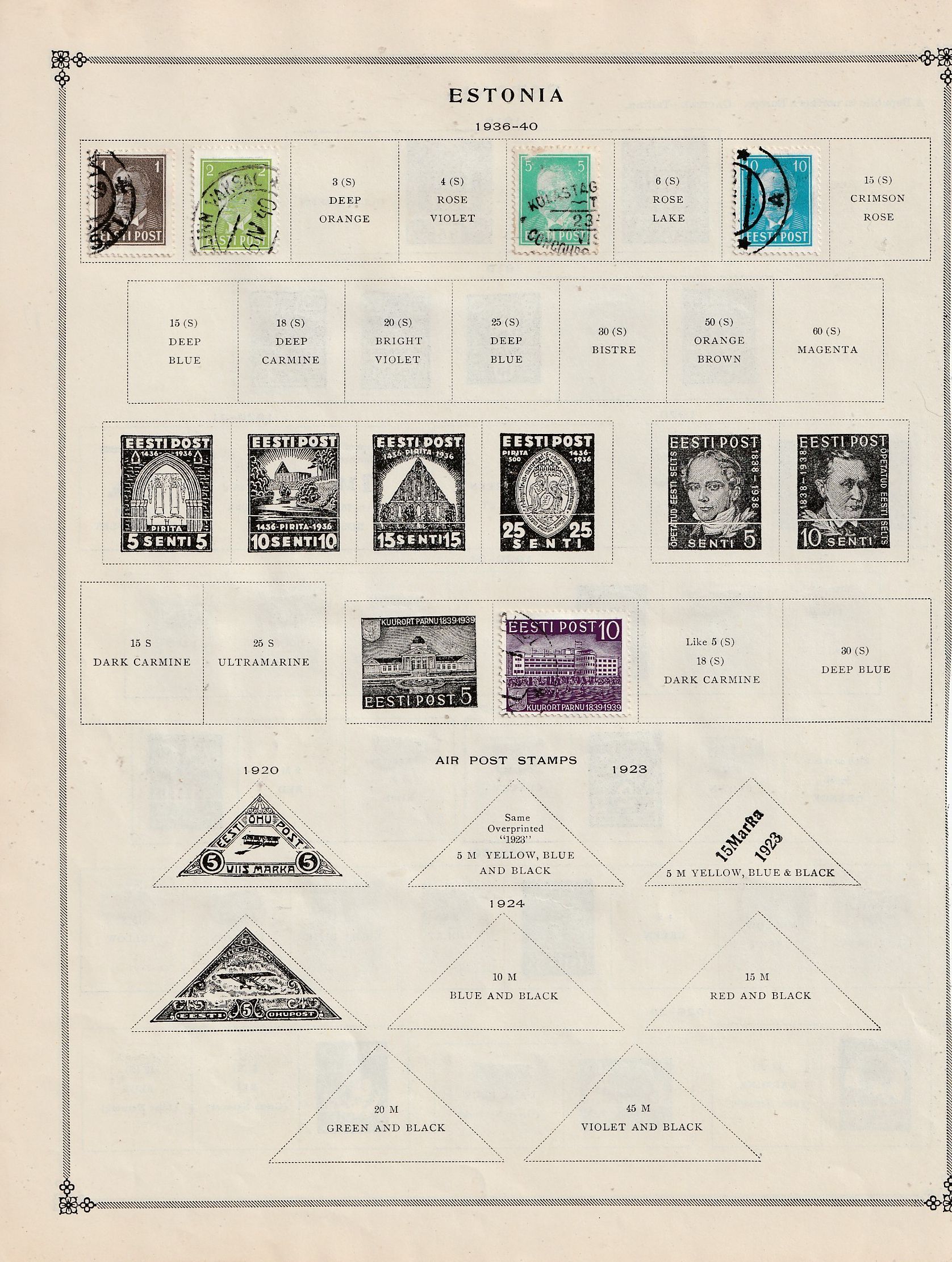 Estonia Collection - 2 Scans. All the stamps are in the scans. | Europe ...