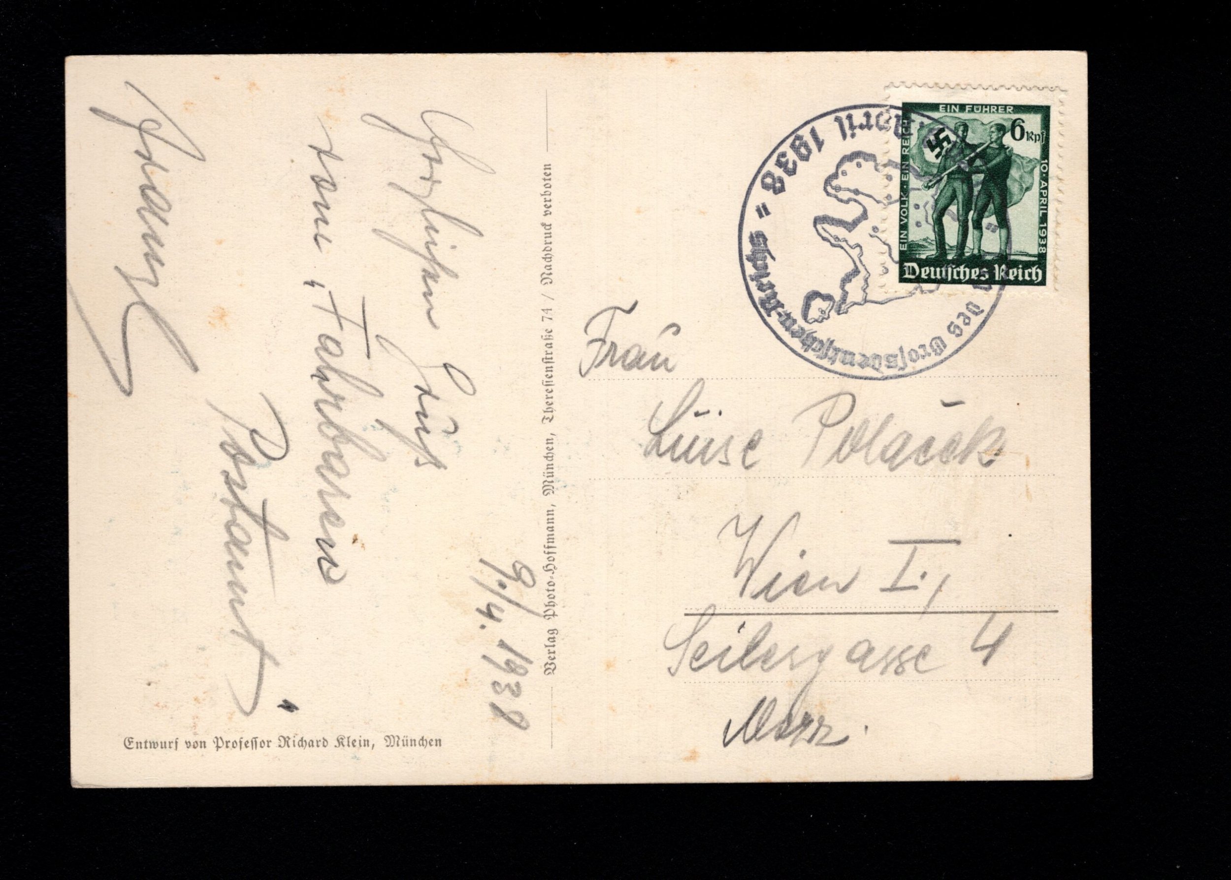 Germany Hitler Anschluss Greater Germany Used 1938 Postal Card H4 ...