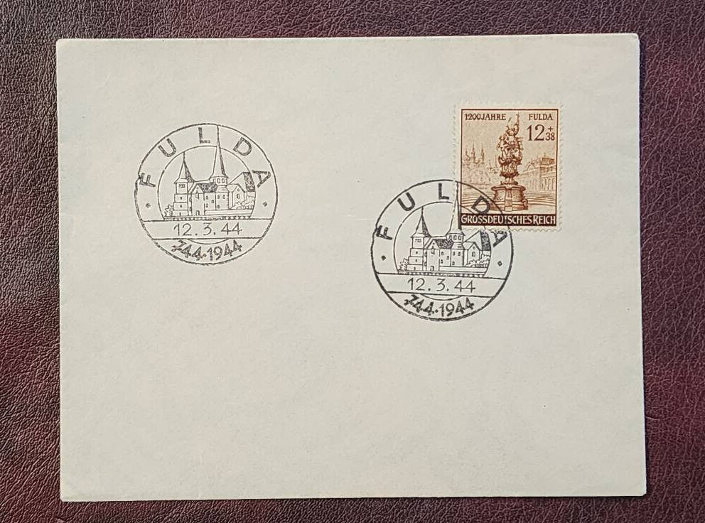 WW2 WWII German Nazi Third Reich Cover Envelope FULDA stamp Special ...