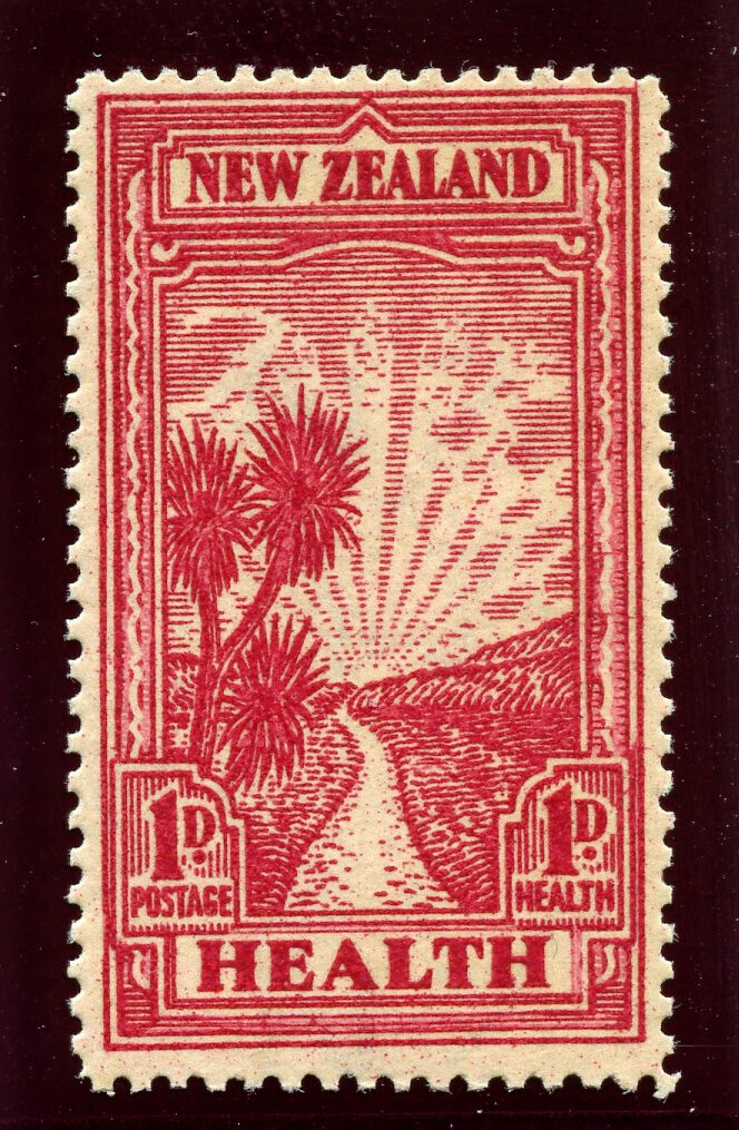 New Zealand 1933 Health Stamp 1d + 1d carmine superb MNH. SG 553. Sc B6 ...