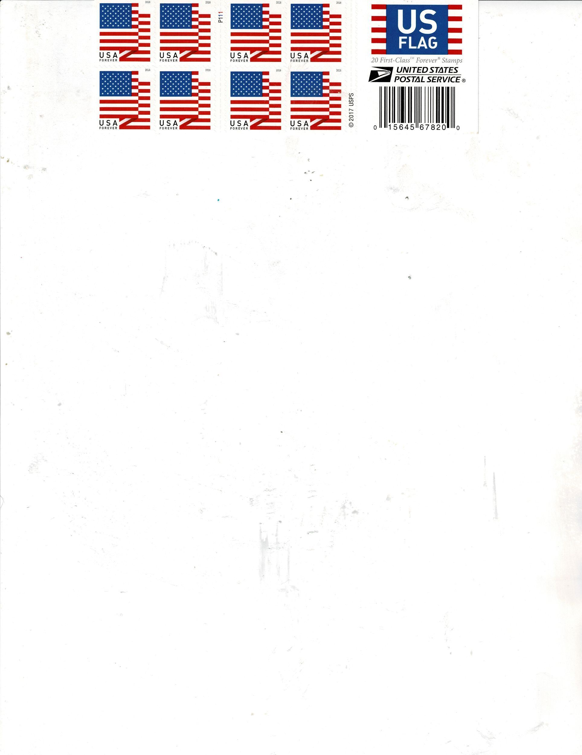 Flag Forever US Postage Booklet of 20 stamps #5262a P111 VF MNH ...