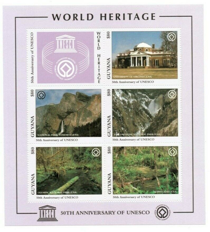 Guyana - 1997 - UNESCO - Sheet Of 5 - MNH | Worldwide - Other, Stamp ...