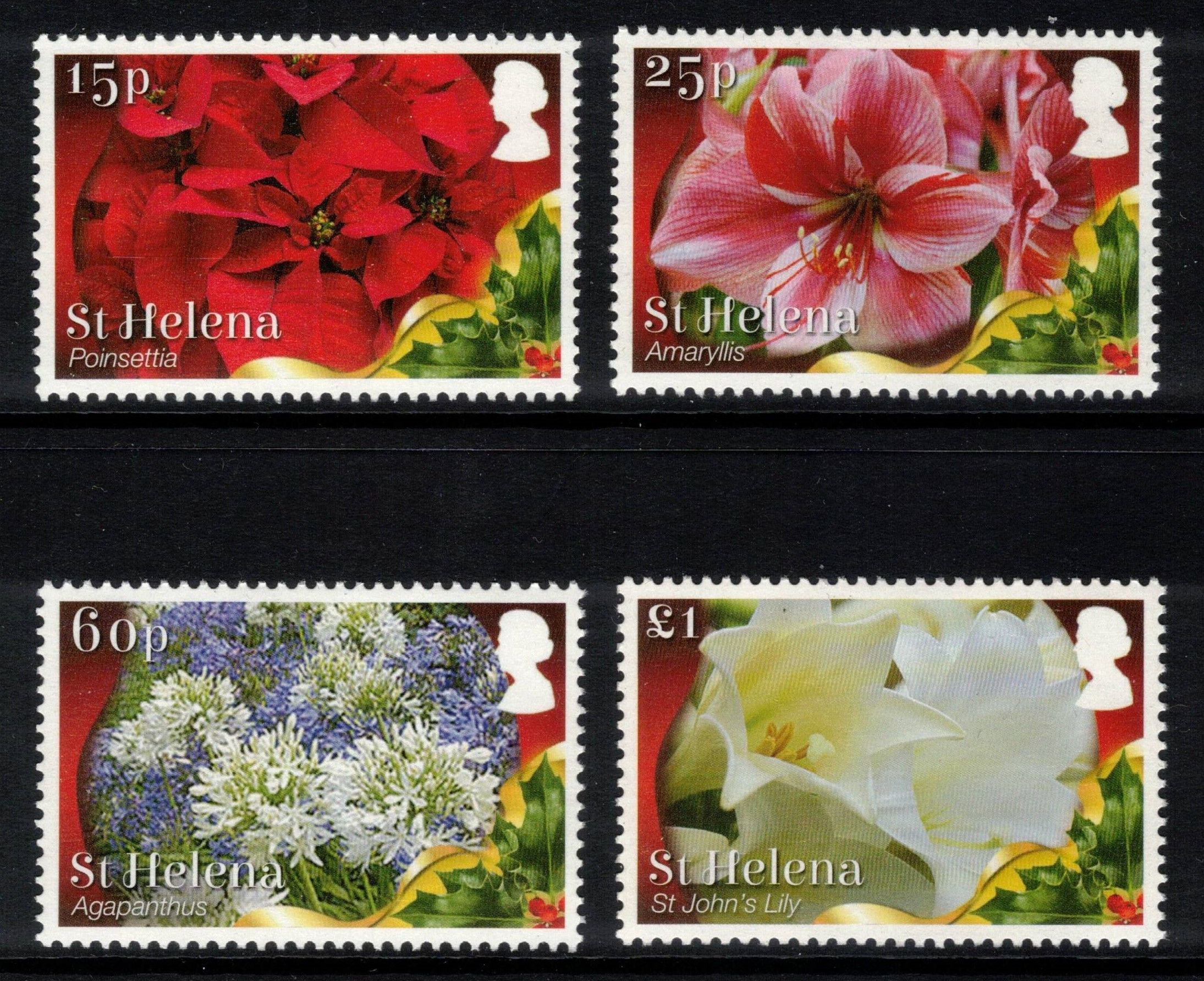 ST HELENA 2017 Christmas Flowers; Scott 1128-31; MNH | Worldwide ...
