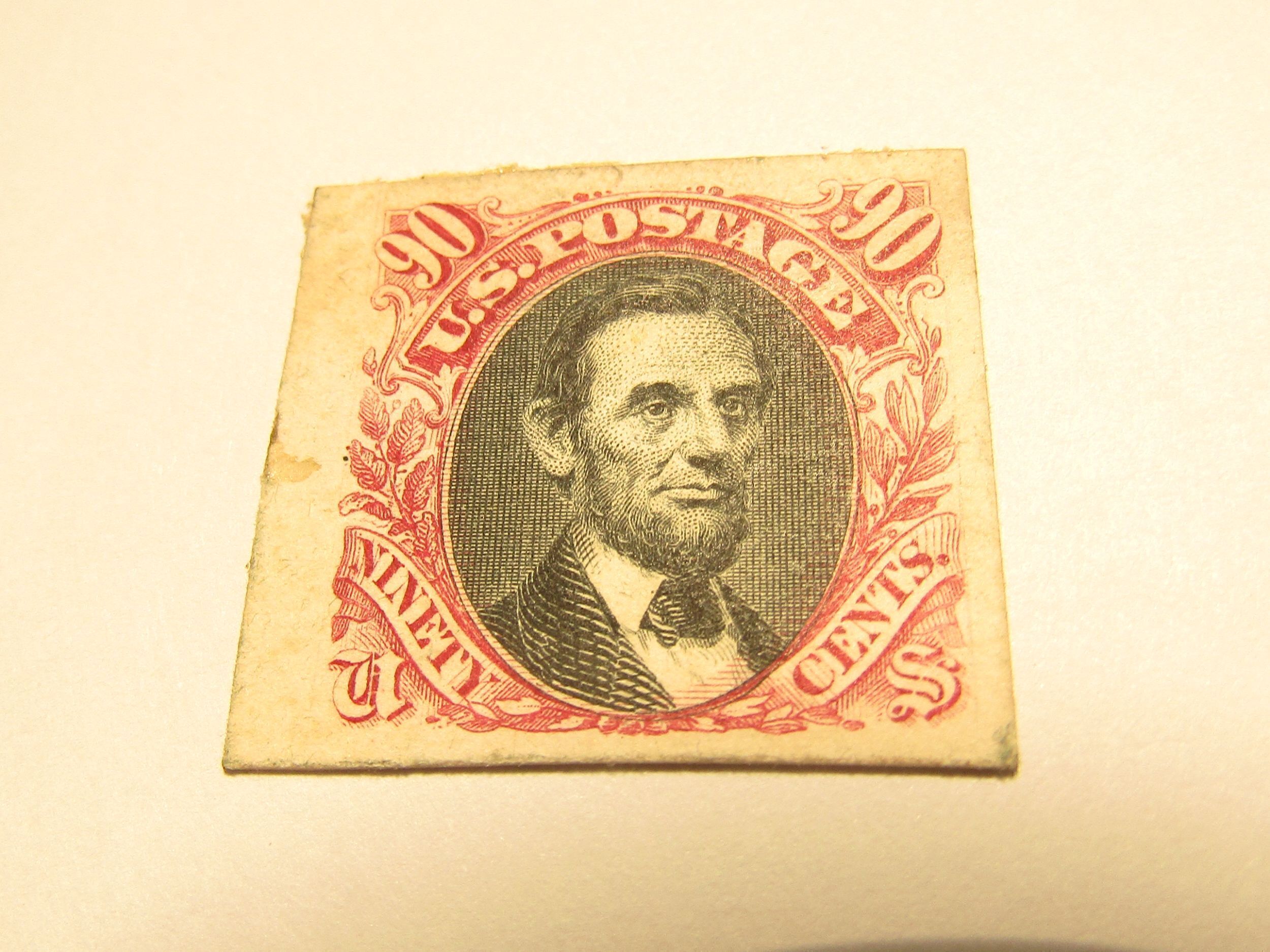 USA Stamps Scott #122 P4, proof on card 1869, with Alan Miller ...
