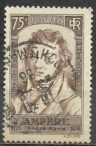 France 1936 Stamp Andre Marie Ampere Scientist 75c Used | Europe ...