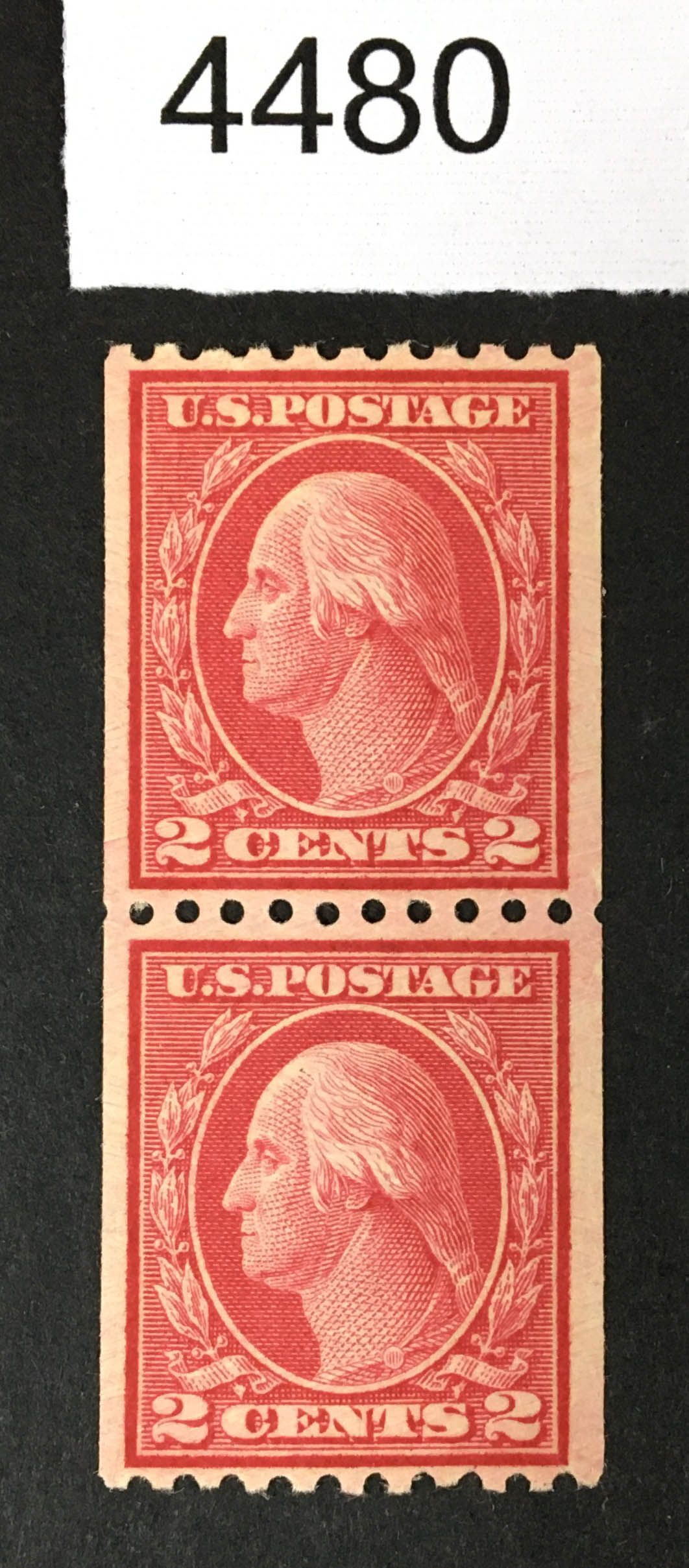 US Stamps # 487 Coil Pair Mint OG NH PF Cert LOT #4480 | United States ...
