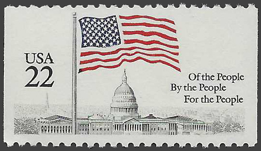 #2116 22c Flag Over Capitol Dome Booklet Single 1985 Mint NH | United ...