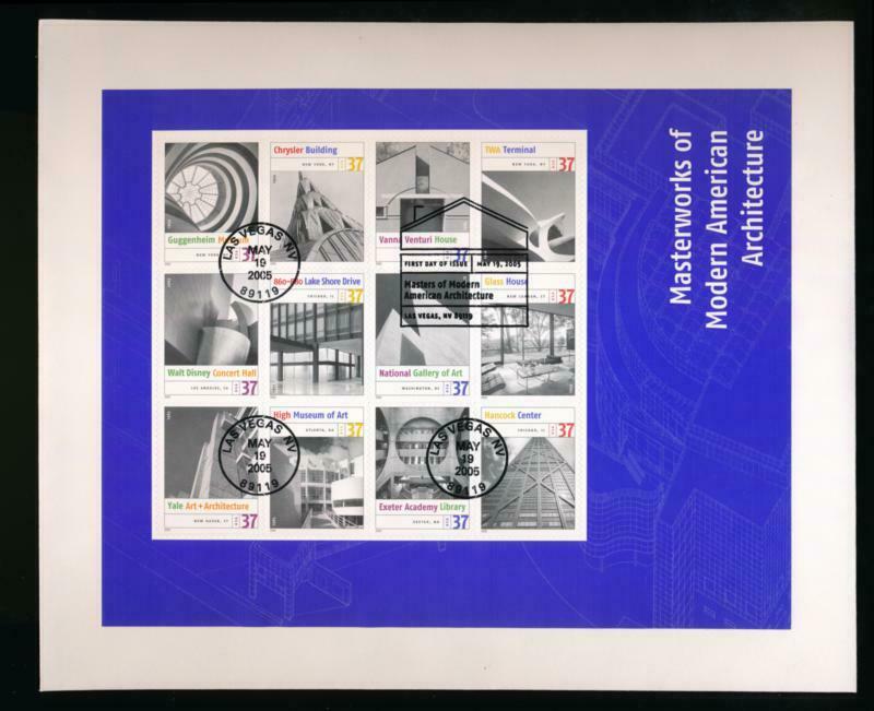 US 3910 Used FDC Modern AM. Architecture Sheet | United States, General ...