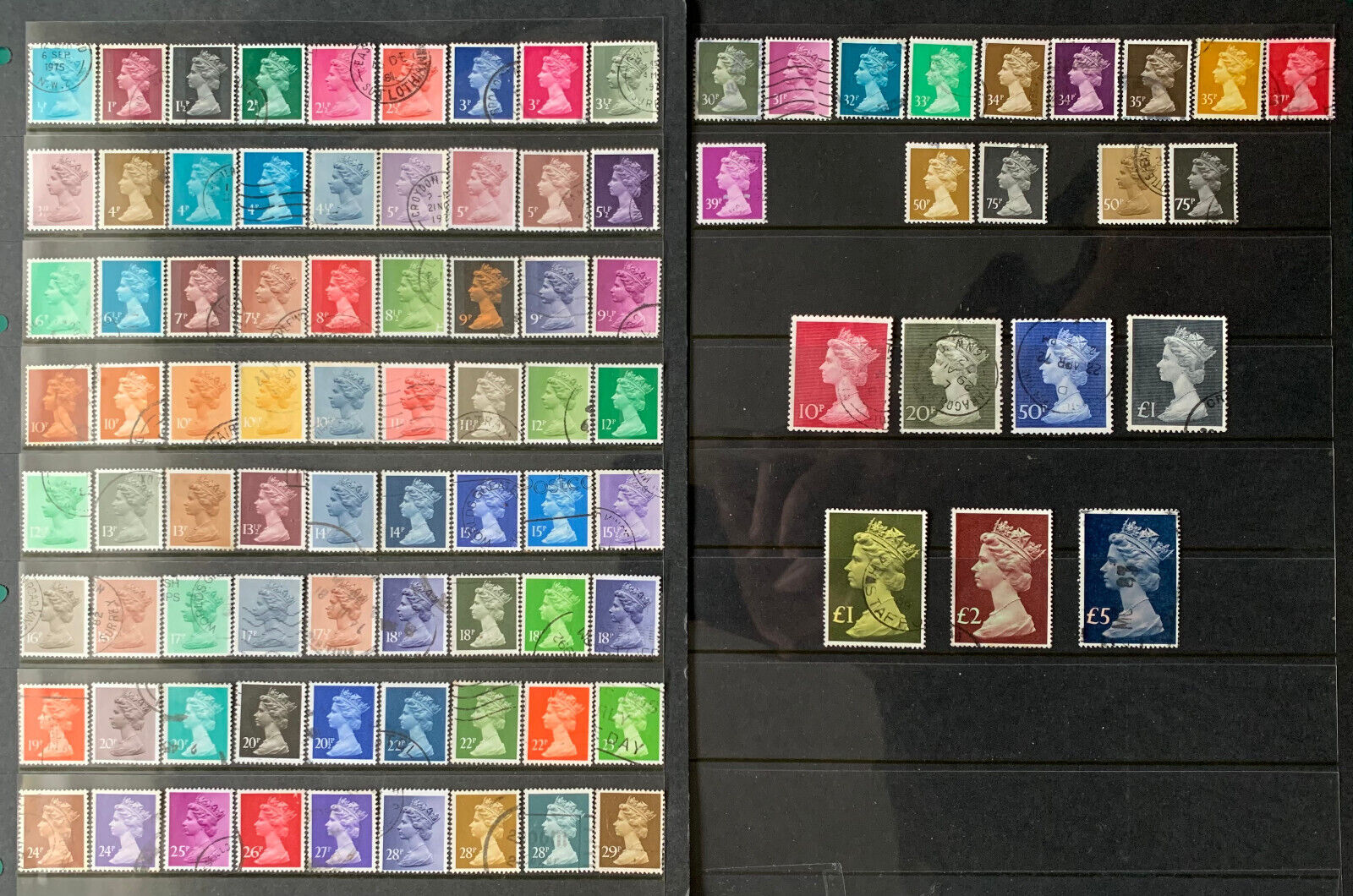 GB 1971-96 Machin Collection from SGX841-994, Fine Used 84 stamps inc ...