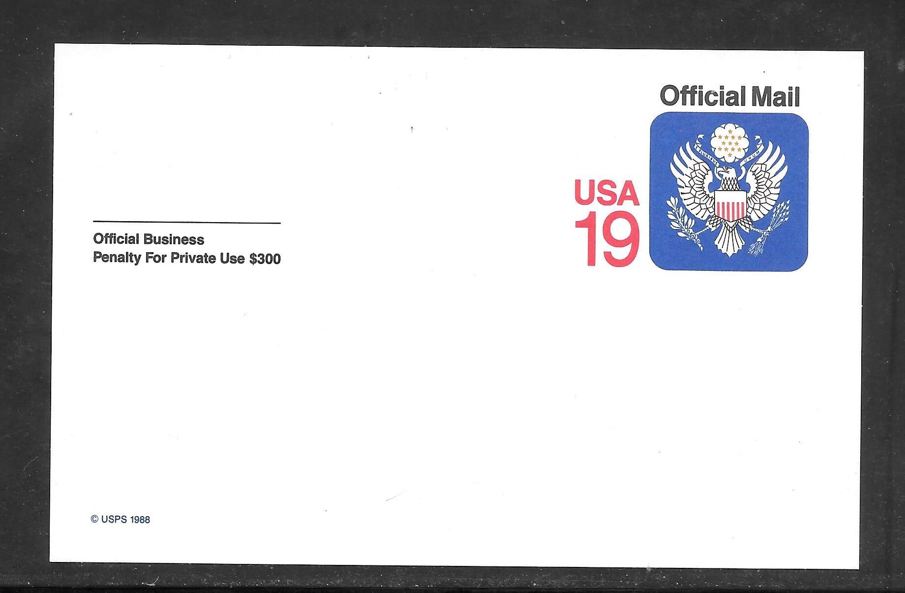 Just Fun Cover #UZ5 Unused 19c Official Mail (my1167) | United States ...