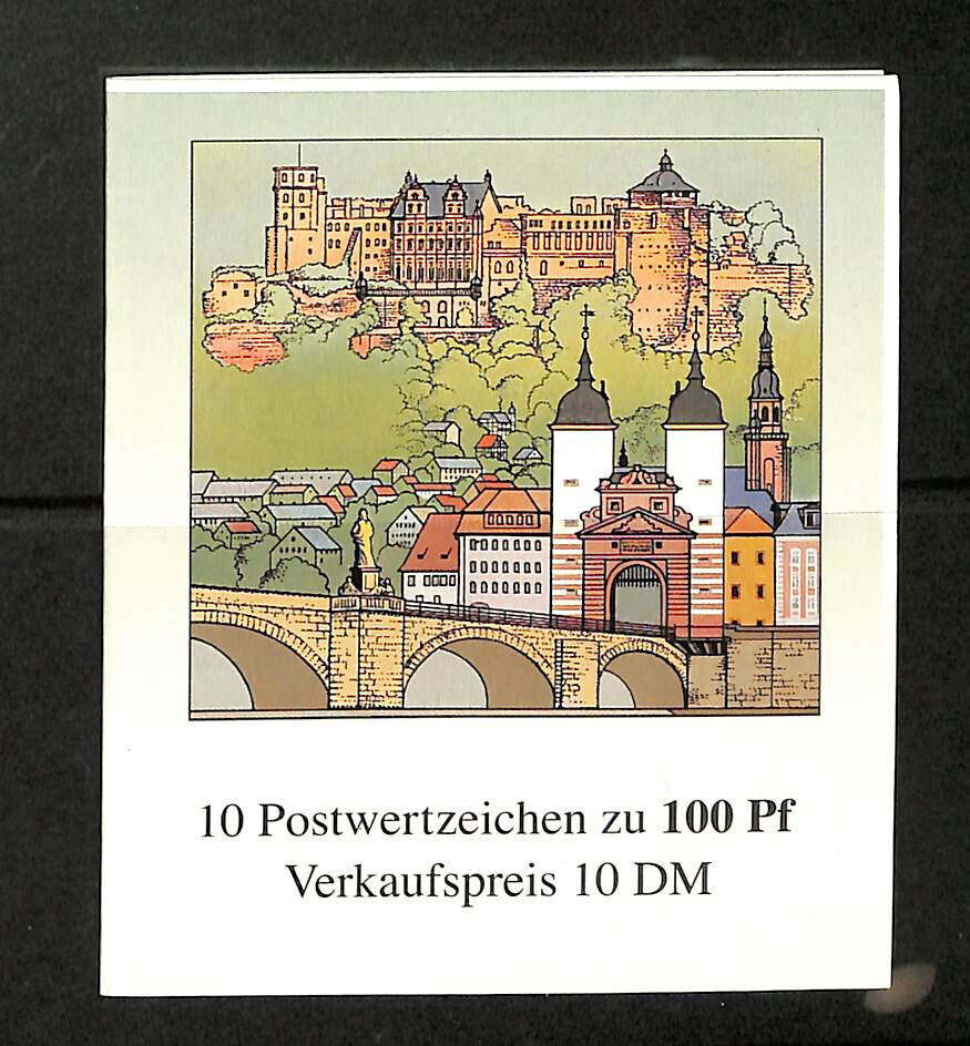 Germany, Postage Stamp, #1934a Booklet Mint NH, 1996 Heidelberg ...