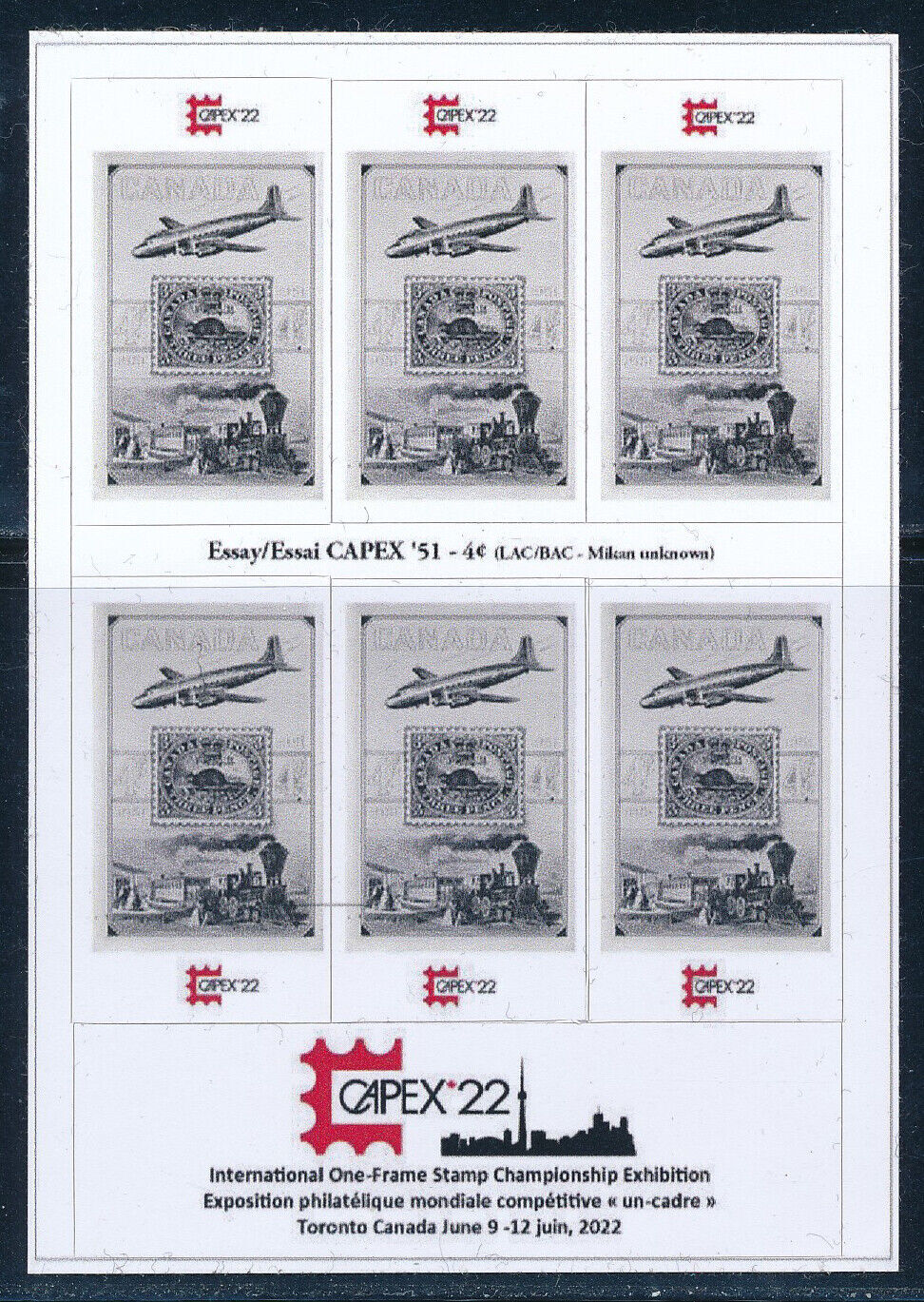 Canada - Capex 2022 Exhibition - Essay Self Adhesive | Canada, Stamp ...