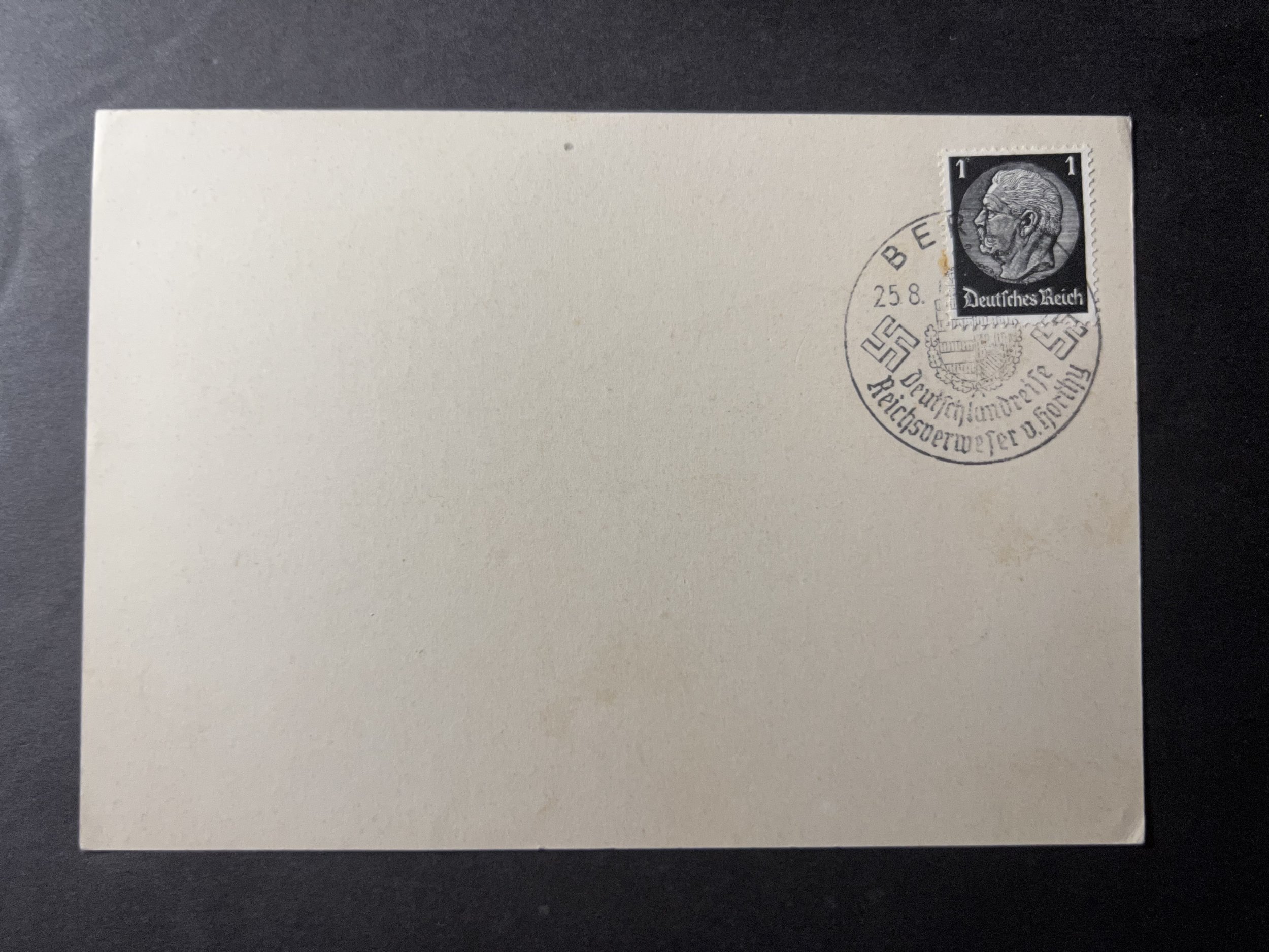 1939 Nazi Germany Postcard Cover Berlin No Address Adolf Hitler ...