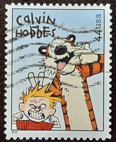 US Scott # 4468; Used 44c Calvin and Hobbes from 2010; VF centering ...